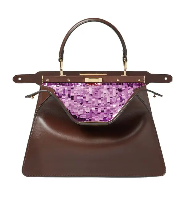 Fendi Peekaboo Iseeu Medium Tote Bag - Brown