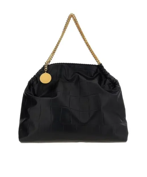Stella McCartney Logo Shoulder Bag - Black