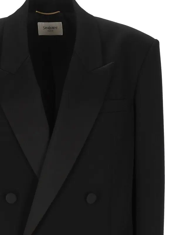 Saint Laurent Double-breasted Tuxedo Jacket