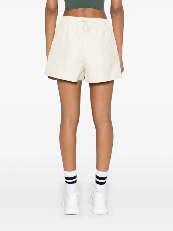 Fendi Logo Print Elasticated Waist Shorts - White