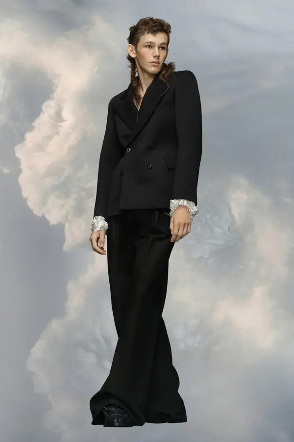 MAISON MARGIELA Double-breasted Tailored Blazer - Black