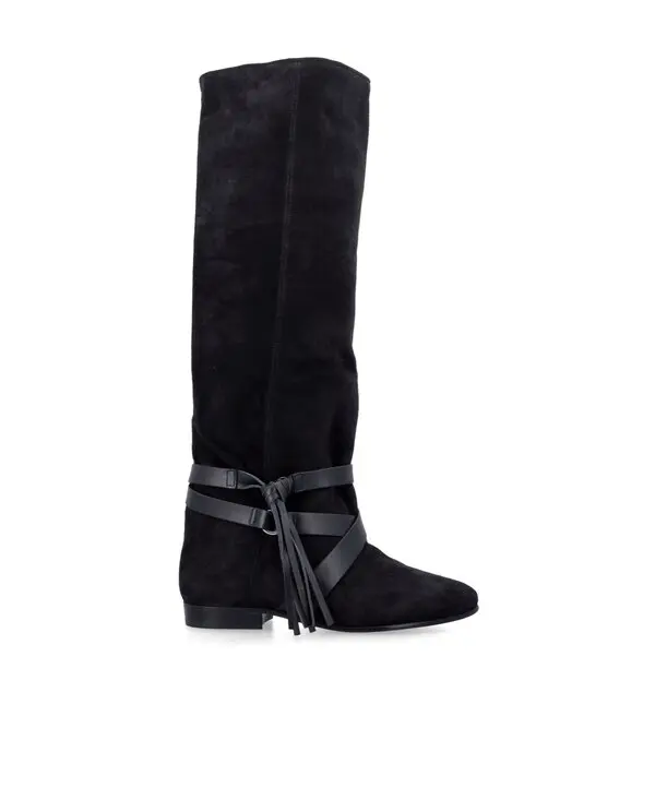 Isabel Marant Étoile Silmon Suede Knee-high Boots - Black