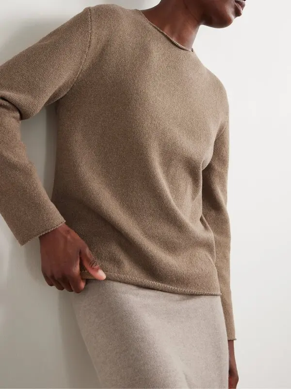 THE ROW Jhaio Sweater - Light Brown