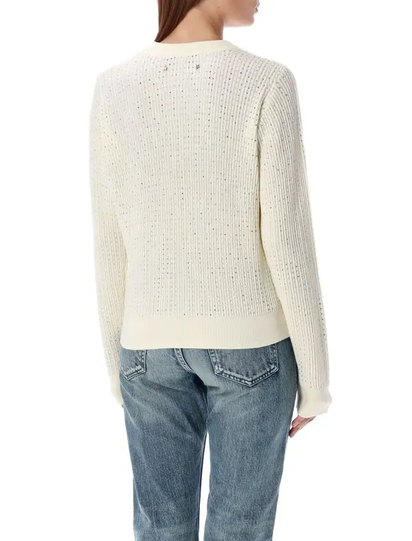 GOLDEN GOOSE Embellished Crewneck Jumper - White