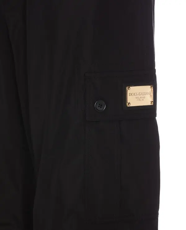 Dolce & Gabbana Logo Plaque Cargo Pants