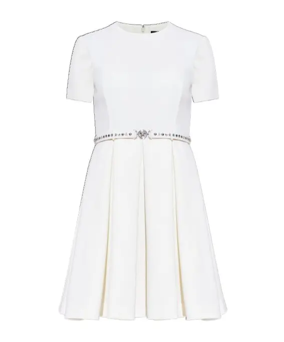 Versace Short-sleeved Belted Dress