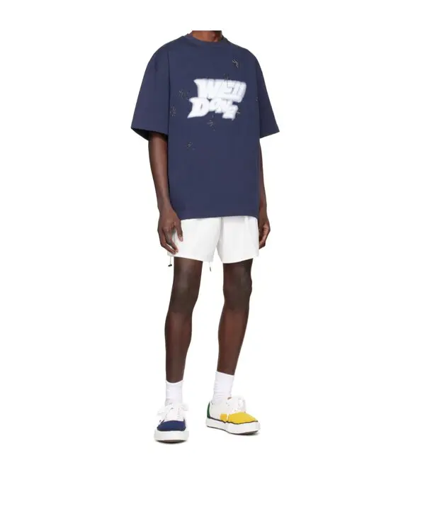 We11Done Logo Details Short-sleeved T-shirt - Gray