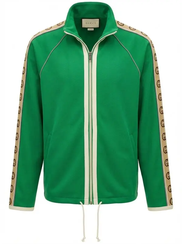 Gucci Logo Stripe Zip-front Jacket