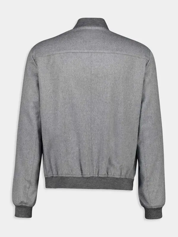 Brunello Cucinelli Zip-up Long-sleeved Bomber Jacket