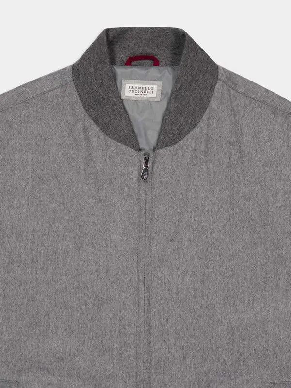 Brunello Cucinelli Zip-up Long-sleeved Bomber Jacket