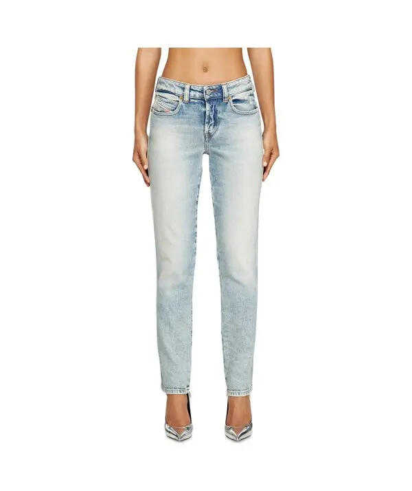 DIESEL® Faded Wash Cotton Jeans