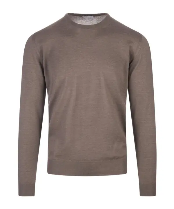 Fedeli Long-sleeved Crew Neck Sweater