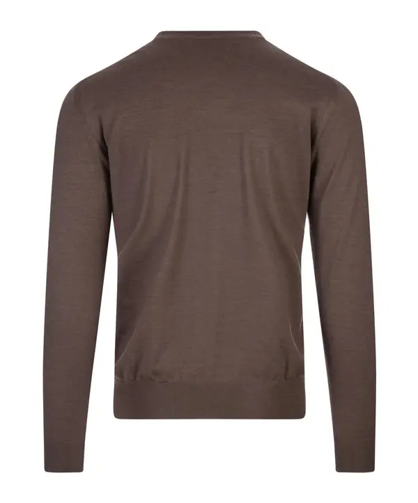Fedeli Long-sleeved Crew Neck Sweater