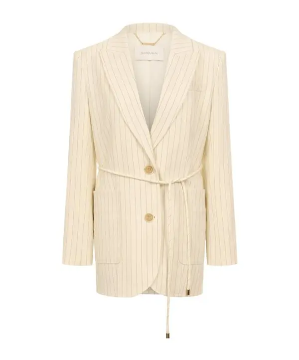 Zimmermann Striped Long-sleeved Suit Jacket
