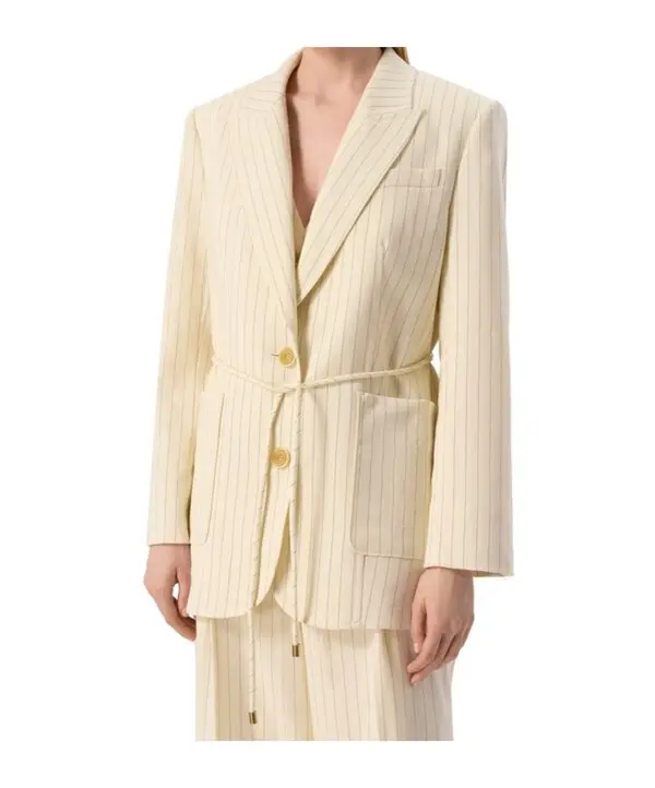 Zimmermann Striped Long-sleeved Suit Jacket