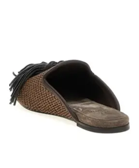 Brunello Cucinelli Embellished Tassel Sabots