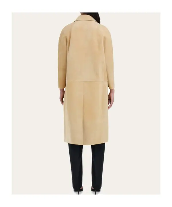 FERRAGAMO Single-breasted Suede Coat