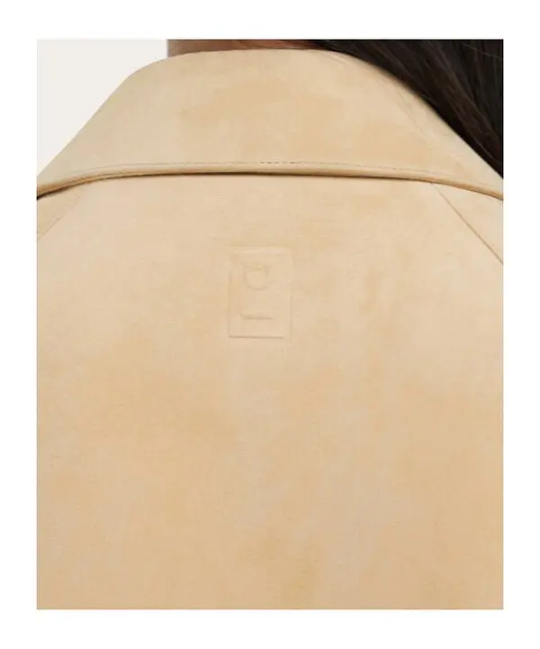 FERRAGAMO Single-breasted Suede Coat