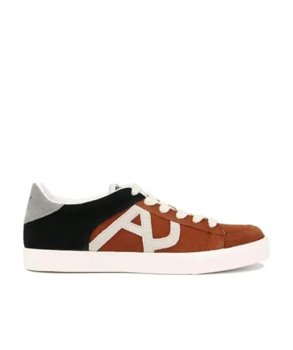 Emporio Armani Casual Sneakers With Stitching Detail - White