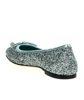 JIMMY CHOO Elme Ballet Flats With Bow Detailing - Green