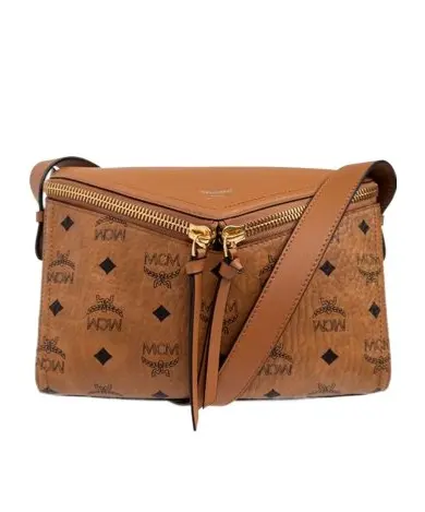 Mcm Diamant 3d Shoulder Bag - Brown