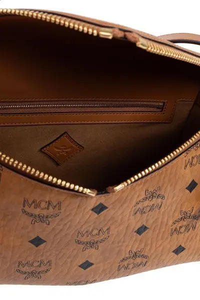 Mcm Diamant 3d Shoulder Bag - Brown
