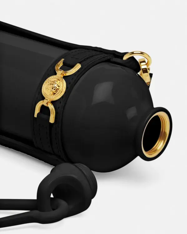 Versace Logo Water Bottle - Black