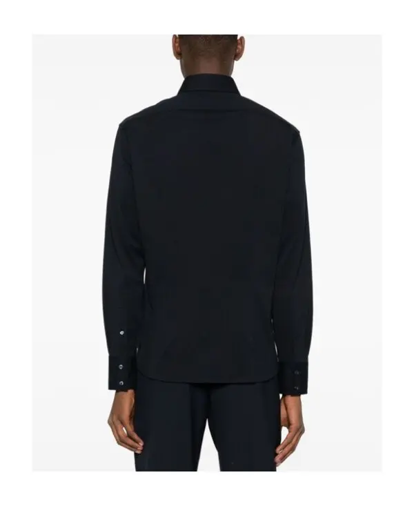 Brunello Cucinelli Spread-collared Buttoned Shirt - Black