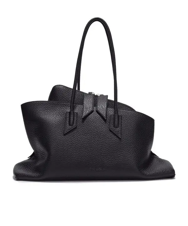 Attico La Passeggiata Medium Top Handle Bag - Black