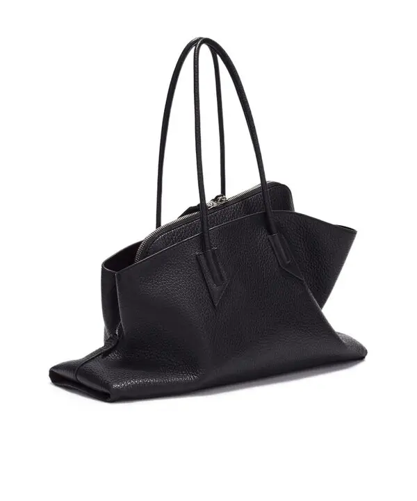 Attico La Passeggiata Medium Top Handle Bag - Black