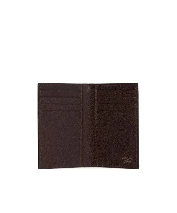 Gucci Lira Card Case - Dark Brown
