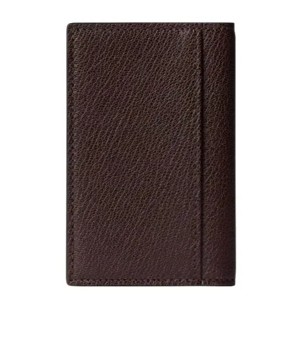 Gucci Lira Card Case - Dark Brown