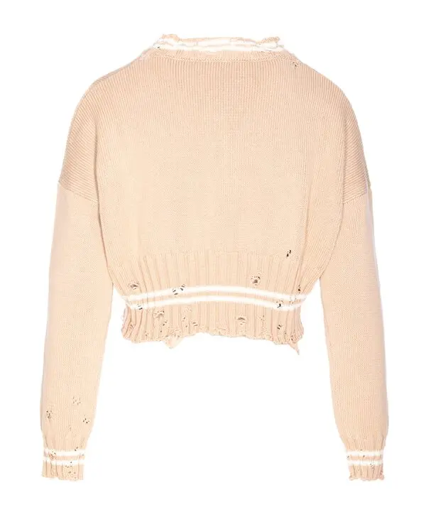 Marni Distressed Crewneck Knitted Jumper