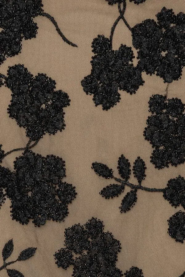 ROTATE BY BIRGER CHRISTENSEN Embroidered Sequined Mesh Skirt