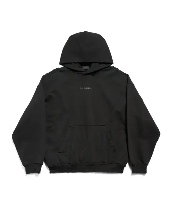 Balenciaga Logo Printed Hoodie