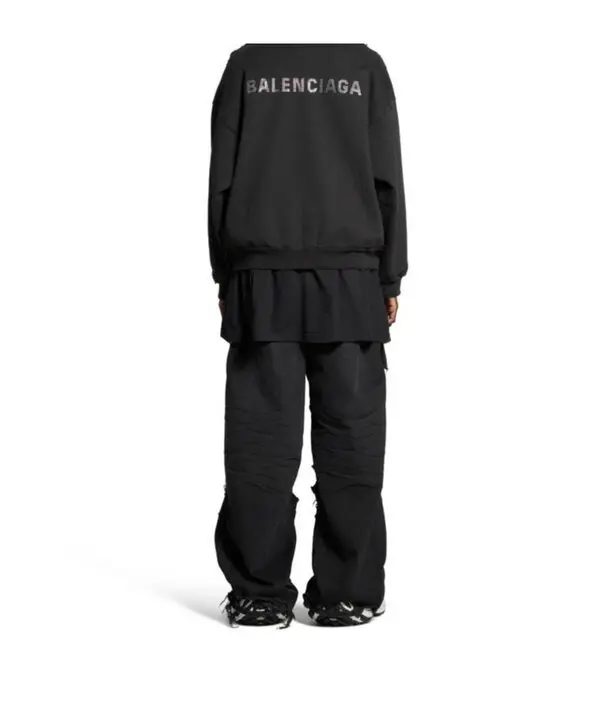 Balenciaga Logo Printed Hoodie