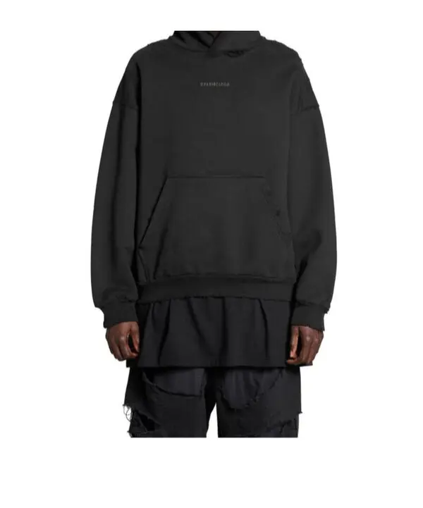 Balenciaga Logo Printed Hoodie
