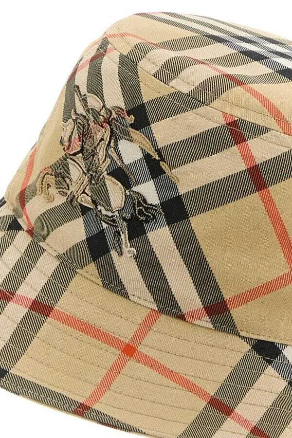Burberry Checked Bucket Hat - Multicolor