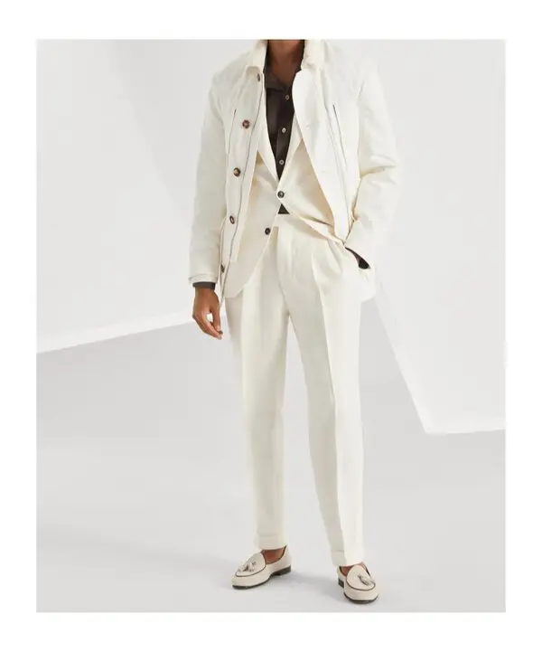 Brunello Cucinelli Pleated Twill Trousers