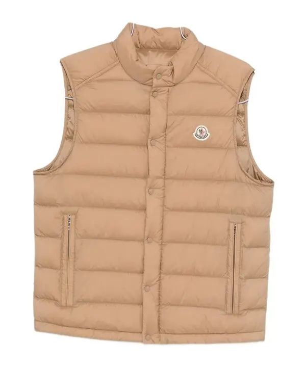 Moncler Barthe Padded Gilet - Brown