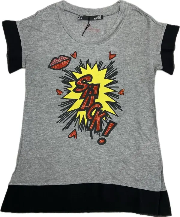 Moschino Short Sleeve T-shirt - Gray