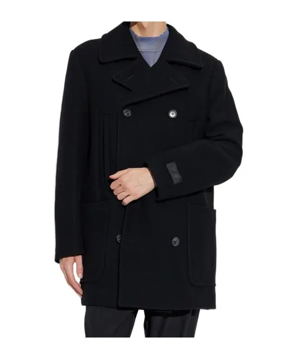 MAISON MARGIELA Double-breasted Coat - Black