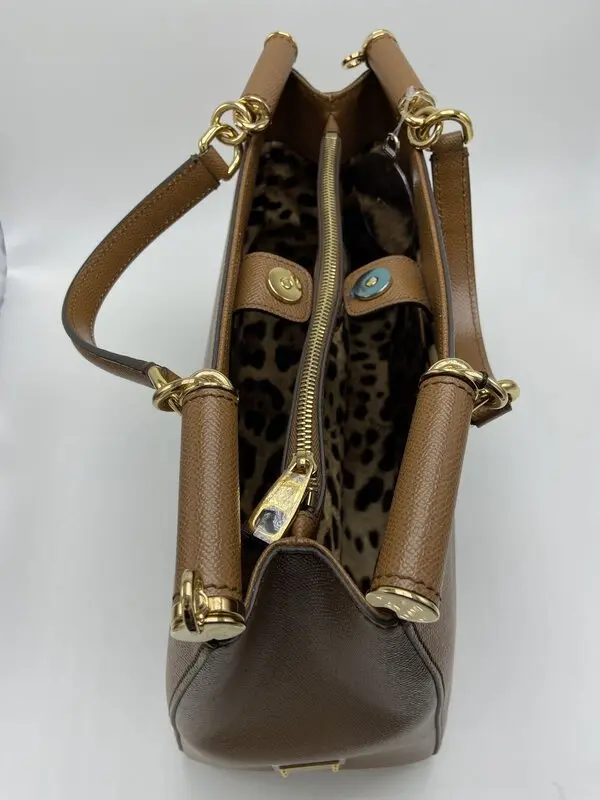 Dolce & Gabbana Double Handle Tote Bag - Brown