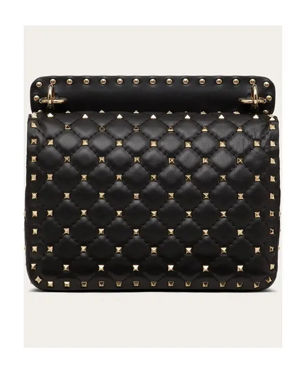 Valentino Garavani Rockstud W Spike Shoulder Bag - Black