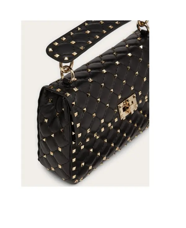 Valentino Garavani Rockstud W Spike Shoulder Bag - Black