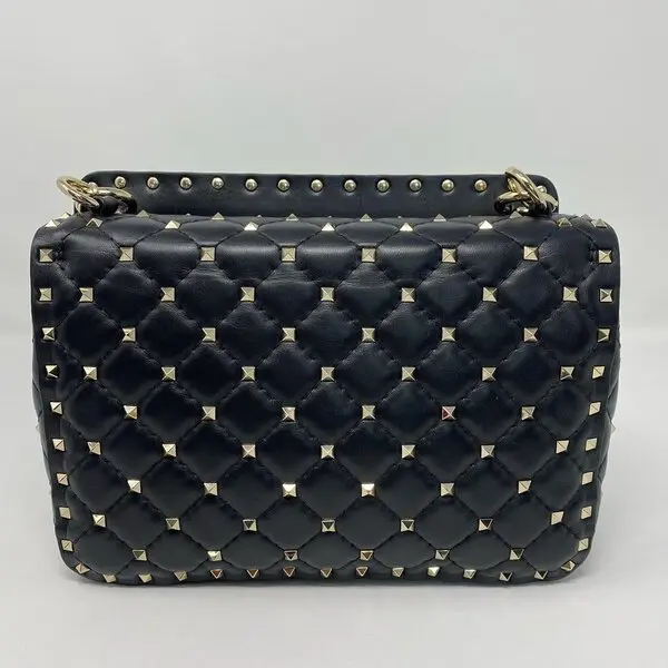 Valentino Garavani Rockstud W Spike Shoulder Bag - Black