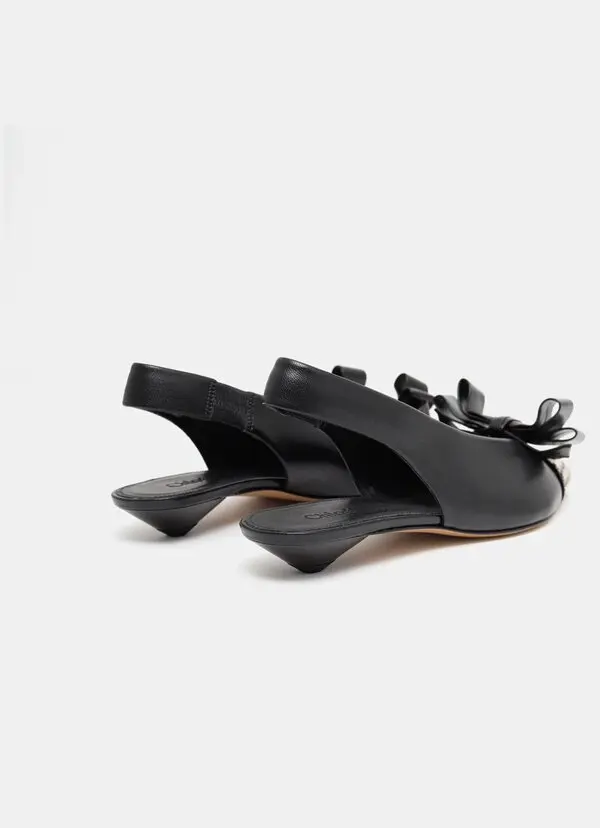Chloé Bow Detail Slingback Sandals