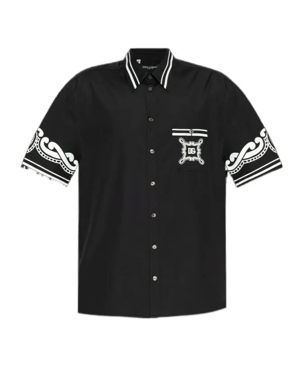 Dolce & Gabbana Dolce Gabbana Logo Printed Short-sleeved Shirt