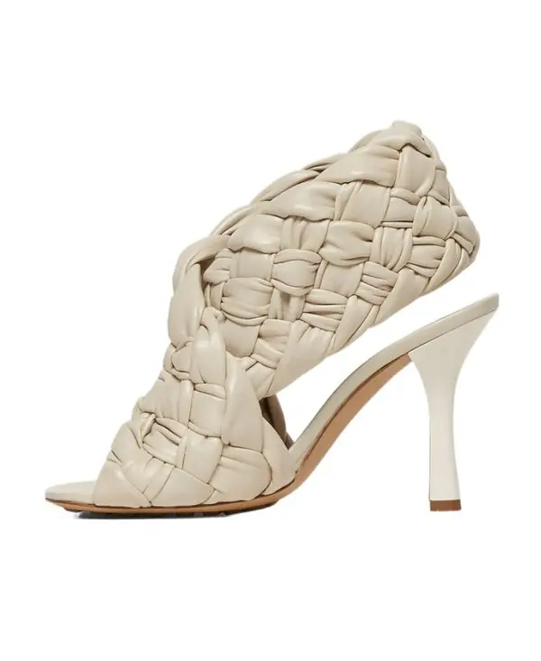 Bottega Veneta Woven Leather High Heel Sandals