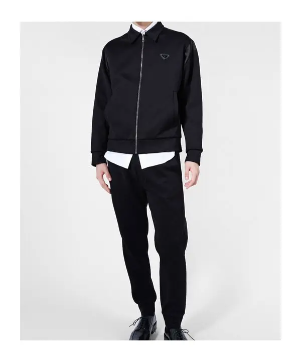 Prada Technical Fleece Trousers With Duchesse Details